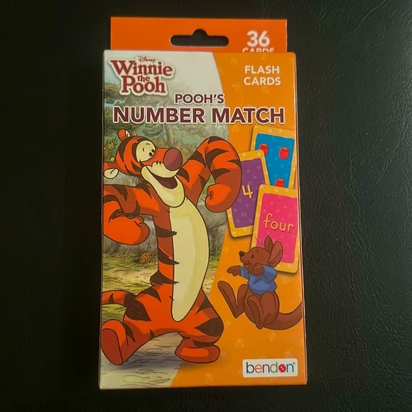 Disney | Other | Disney Winnie The Pooh Number Match Cards | Poshmark